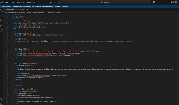 Rafa RM | Sitio Oficial